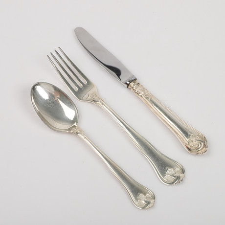 CUTLERY SET, 28 pieces, "Saxon, silver, Cohr/Raadvad, Denmark. Silver ...