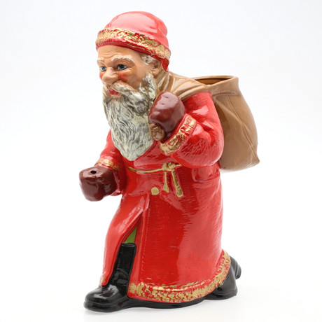 FIGURE, terracotta, in the shape of Santa, West Germany, 1900s ...