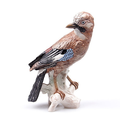 FIGURE, porcelain, "jay", Goebel, Germany. Ceramics & Porcelain ...