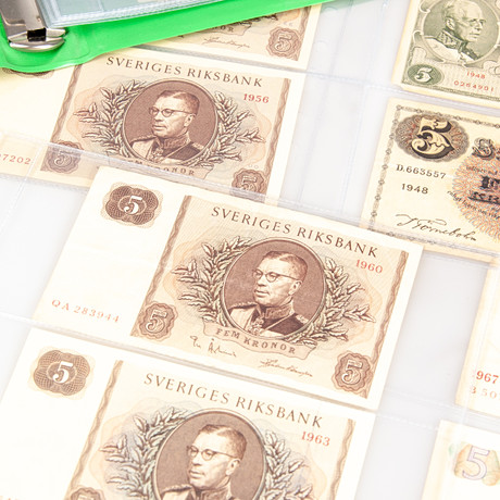 RUOTSALAISET SETELIT. Kolikot, mitalit ja postimerkit - Kolikot - Auctionet