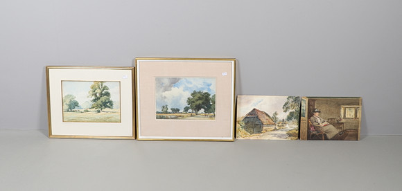 WILLIAM FOXLEY NORRIS (1859-1937). FARMING LANDSCAPE. Art - Paintings ...