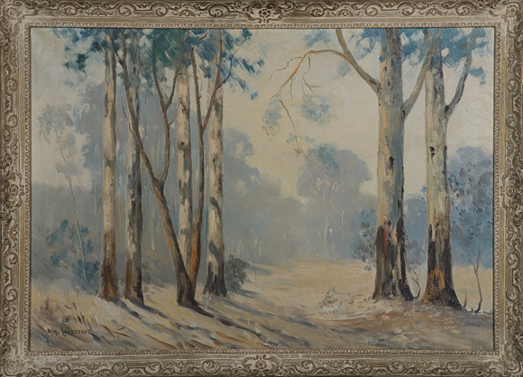 WILL LONGSTAFF. Oil on canvas, "Forest landscape", signed. Art ...