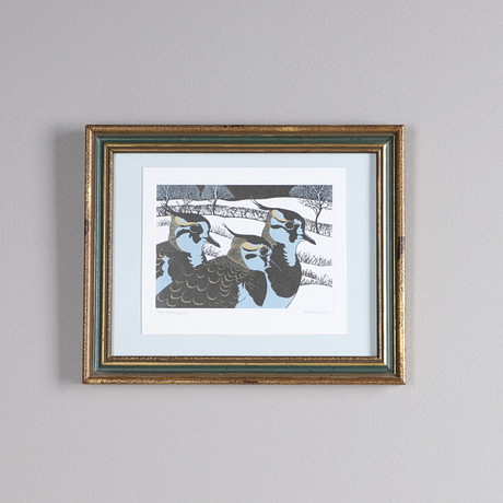 ROBERT GILLMOR (1936-2022). WINTER LAPWINGS. Art - Engravings & Prints ...