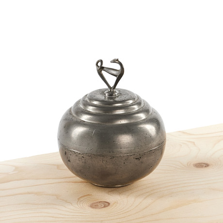 SYLVIA STAVE. Bonbonjar, tina, CG Hallberg, Tukholma 1934, korkinuppi ...