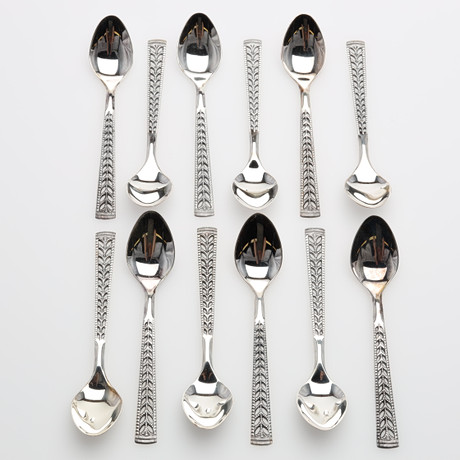 KAFFESKEDAR, 12-stycken. silver, Nils Hansen, Norge. Silver & Metall ...
