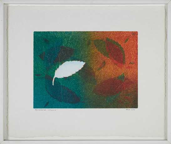 PHILIPH ARVO LUIK (ESTLAND FÖDD 1949 ). Motif with leaf, signed ARVO ...