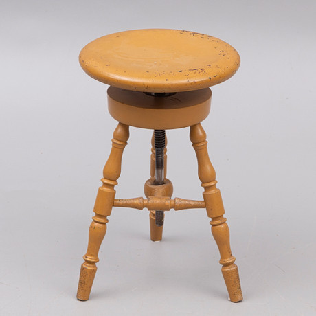 SPINNING CHAIR, yellow, wood, 1900s. Furniture - Armchairs & Chairs ...