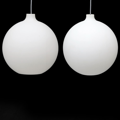 WILHELM WOHLERT. TAKLAMPOR, alt. pendel, 2 st, "Satellite" för Louis ...