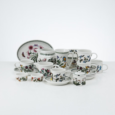 TABLEWARE, 13 pieces, porcelain, "The Botanic Garden", Susan Williams ...