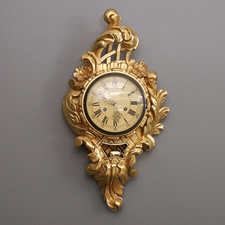 WALL CLOCK, rococo style, 20th century, Germany. Clocks & Watches ...