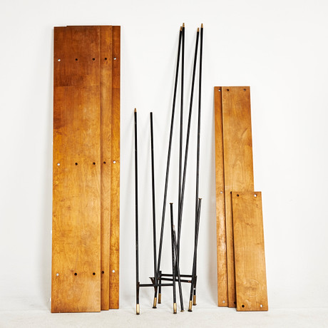 SHELVING SYSTEM, "Prydno" 9 dlr, 1950s/60s, birch veneer, Bröderna ...