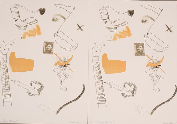 OCKIE NIDSJÖ. Color lithographs, numbered 12/50 and 13/50, "A thousand ...