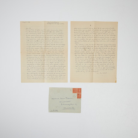 LETTER FROM ERIK OLSON TO THORÉN, 1932. Books, Maps & Manuscripts ...