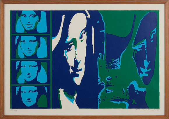 TURE SJÖLANDER. (f. 1937), "Mona Lisa", color serigraph, 102/270 ...