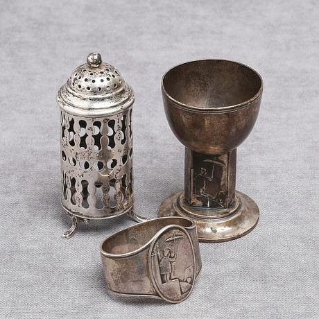 SILVER, 3 parts, including David Andersen, Denmark. Silver & Metals ...