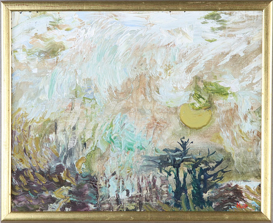 TORSTEN HULT. Olja på duk, "Augusti sol", signerad. Konst - Måleri ...