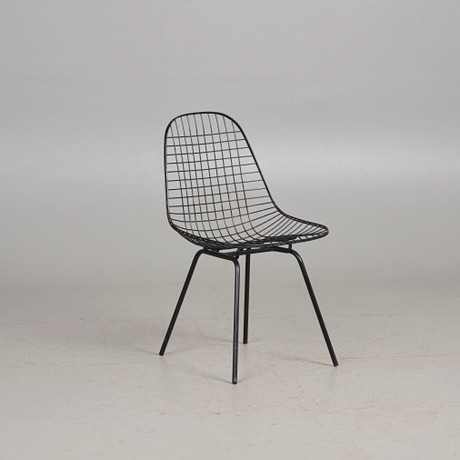 CHARLES UND RAY EAMES. Herman Miller, Stol/Matstol, Modell 'DKX', Stål ...