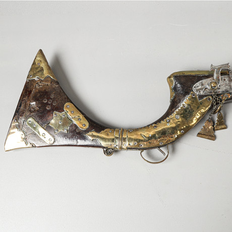 BALL LOCK RIFLE, Indo-Persian cultural area, 19th century. Weapons ...