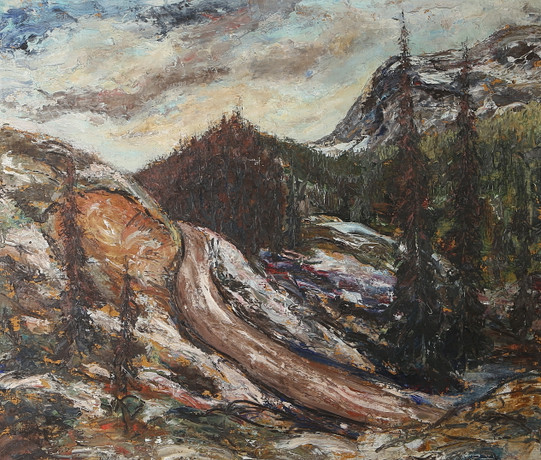 RUBEN NILSSON. "Landskap Härjedalen", oil on canvas, signed and dated ...