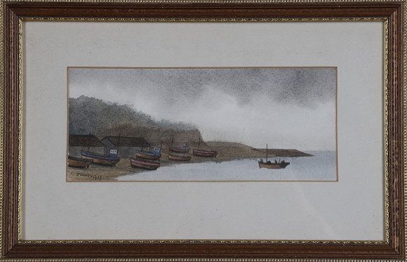 JOHN COWARD. Watercolor, signed and dated 1977. Art - Paintings - Auctionet