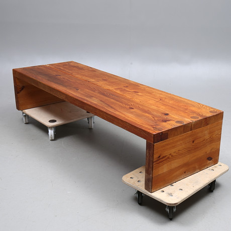 SVEN LARSON. Bench/Coffee table, pine, 1970s. Furniture - Tables ...