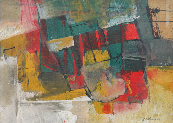 GUNNAR JOHNSSON. Olja på pannå, signerad. Konst - Måleri - Auctionet