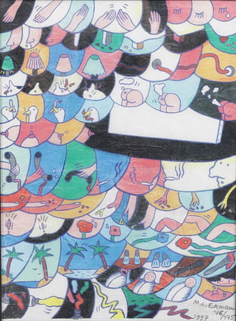 MARIE-LOUISE EKMAN (DE GEER). Color lithograph, signed and numbered 106 ...