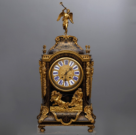 French Napoleon III table clock in Hersant Regency style, circa 1870 ...