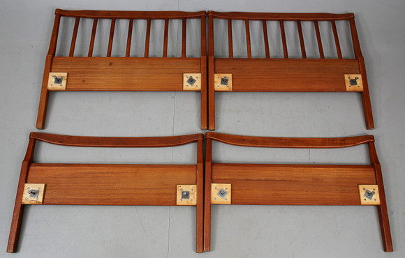 CARL MALMSTEN, sänggavlar, teak, "Marianne",, 1950-/60-tal. Möbler ...
