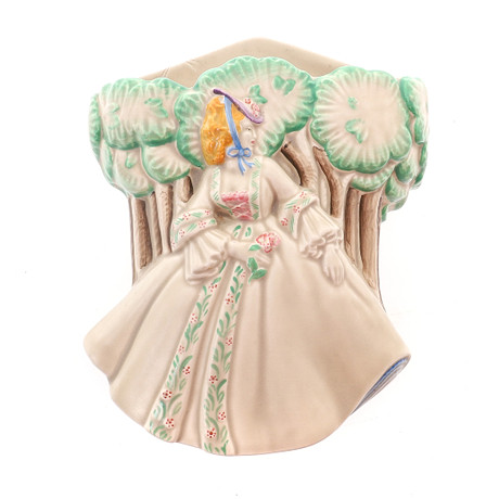 A CLARICE CLIFF LADY ANNE WALL POCKET. MODEL 868, CIRCA 1938. Ceramics ...
