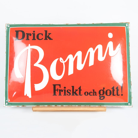 EMALJSKYLT, "DRICK Bonni friskt och gott". Övrigt - Övrigt - Auctionet