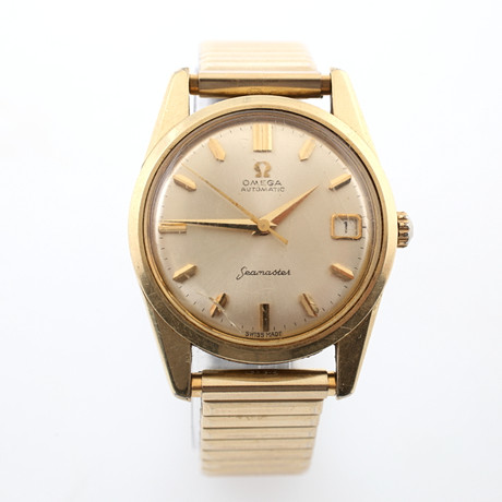 ARMBANDSUR, Omega, Seamaster, guld på stål, automatisk, 1960-tal ...