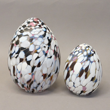MONICA BACKSTRÖM. GLASS SCULPTURES, EGG TWO PARTS. Glass - Art glass ...