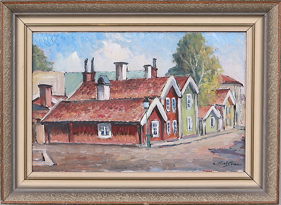 LAGE CARLSSON. Oil on canvas, 2 pieces, signed. Art - Paintings - Auctionet