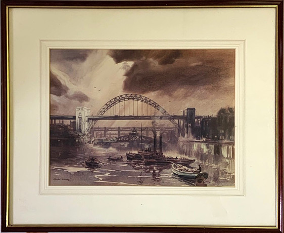 RONALD LAMBERT MOORE (1927 – 1992). TUNE PADDLE TUG LITHOGRAPH. Art ...