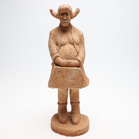 KENNETH ELLMAN. sculpture, woman, terracotta, signed. Ceramics ...