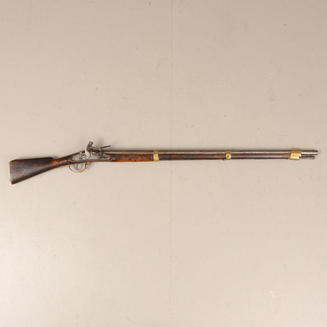 Flint lock musket, M/1791 repair model, Sweden 18th century. Weapons ...