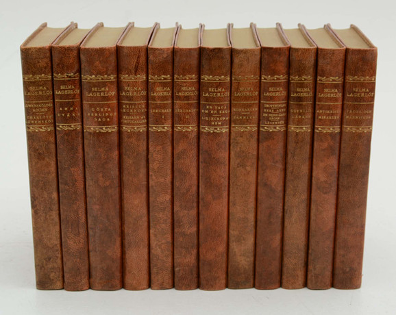 Skrifter av Selma Lagerlöf. 12 Volymer. Böcker, Kartor & Handskrifter ...