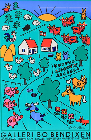 GALLERIAFFISCH, Bo Bendixen. Konst - Grafik - Auctionet