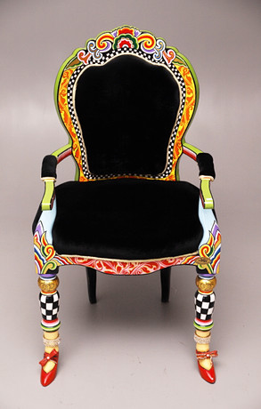 TOM'S DRAG. VERSAILLES MODEL CHAIR. POLYCHROMED WOOD. Furniture ...