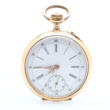 POCKET WATCH, 18k gold, so-called grandmother's watch, 1900s, weight 34 ...