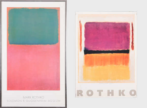 MARK ROTHKO. Exhibition posters, 2 pcs., Solomon R. Guggenheim Museum ...