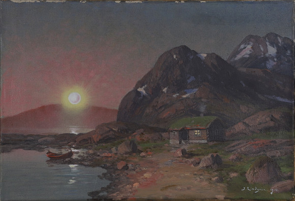 JOHAN LINDGREN. oil on canvas, signed and dated 1914. Art - Paintings - Auctionet