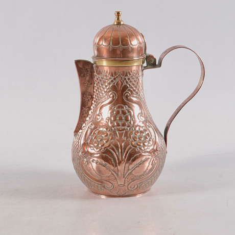 KANNA, koppar, orientalisk, 1800-tal. Silver & Metall - Tenn, Mässing ...