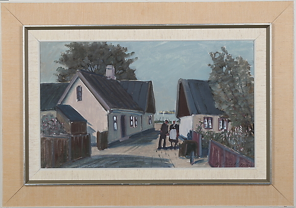 GUSTAV LINDBLOM. Borstahusen, oil on canvas, signed G Lindblom. Art ...