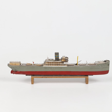 MODEL BOAT, Johnson shipping company, wood, 1900s. Collectables ...