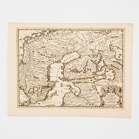 COVENS - MORTIER, La Suede, suivant les nouvelles observations, ca 1730 ...