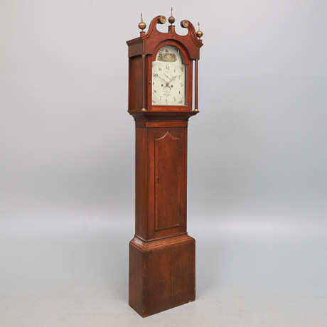 W. FOSTER, LINCOLN: A WILLIAM IV OAK AND MAHOGANY LONGCASE CLOCK ...