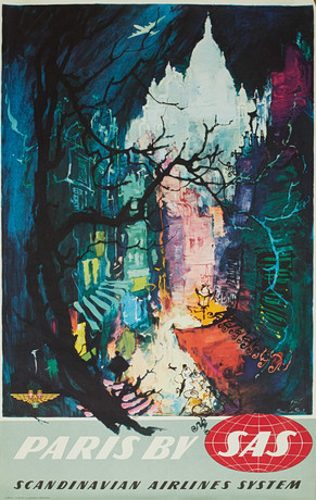 SAS - OTTO NIELSEN (1916-2000). PARIS BY SAS, around 1960, monogram ...