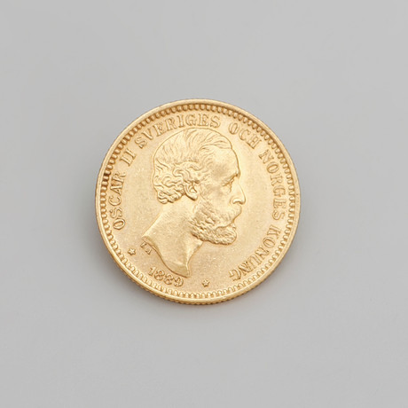 GOLD COIN, SEK 20, Oscar II, 1889. Coins, Medals & Stamps - Coins ...